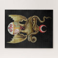 Alchemy Dragon Vintage Illustration Jigsaw Puzzle | Zazzle