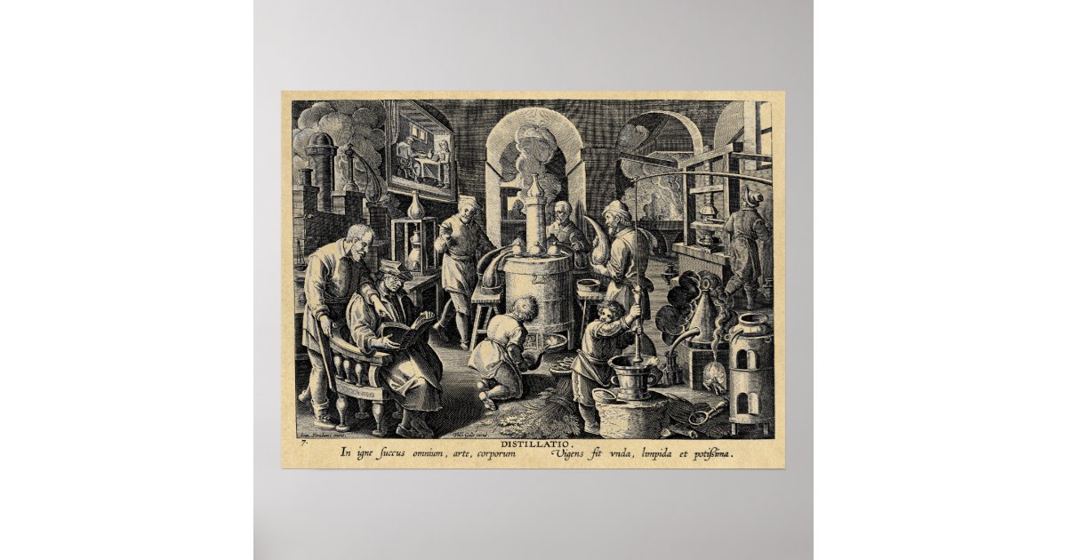Alchemy Tools of Distillation Poster | Zazzle