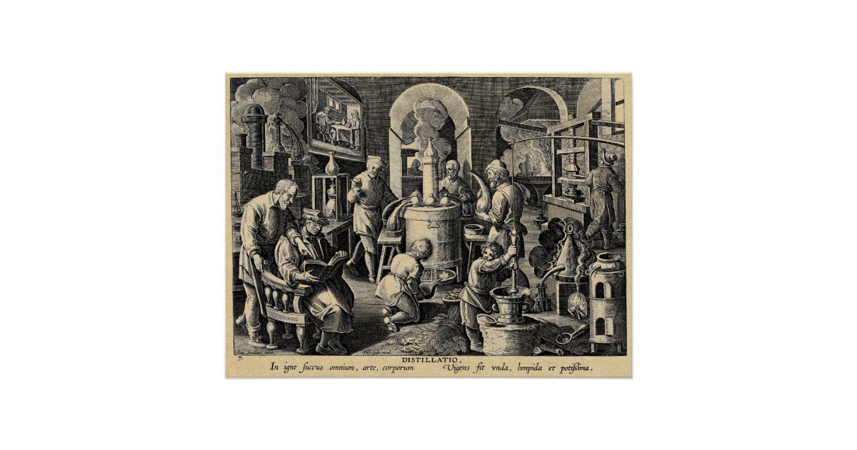 Alchemy Tools of Distillation Poster | Zazzle