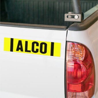 ALCO - Powered by Alco Locomotive Company Bumper Sticker | Zazzle