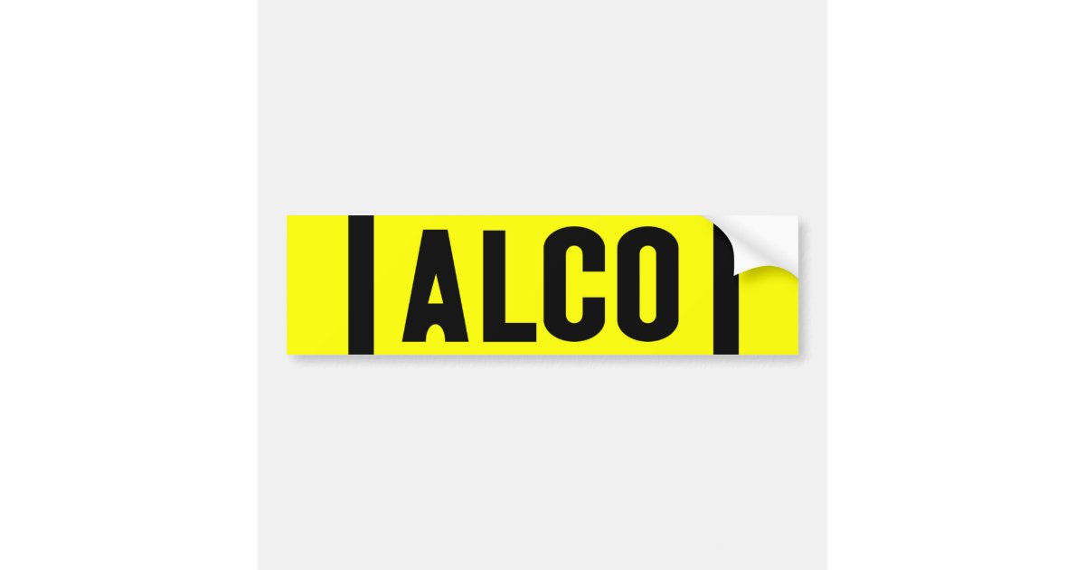 ALCO - Powered by Alco Locomotive Company Bumper Sticker | Zazzle
