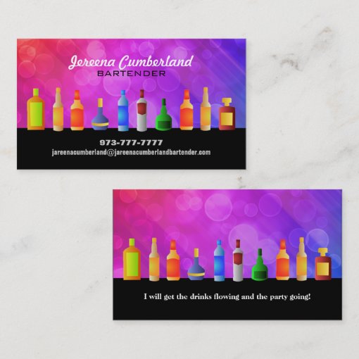 Alcohol Business Cards | Zazzle