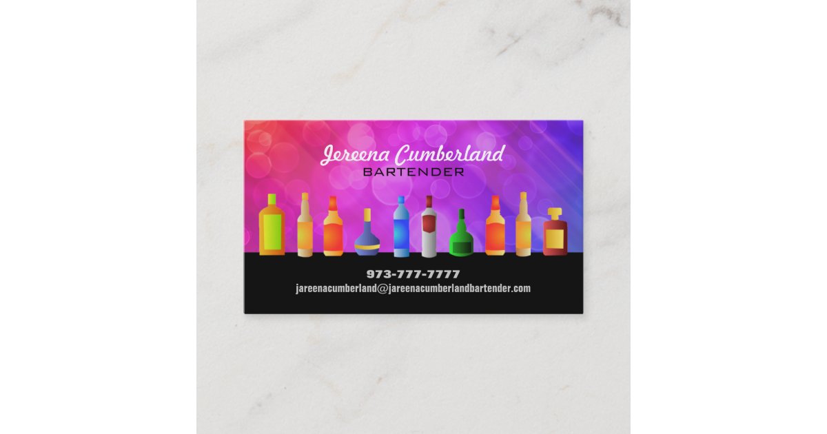 Alcohol Business Cards | Zazzle