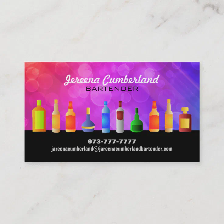 Alcohol Business Cards | Zazzle