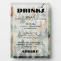 Alcohol Cocktail Drinks Bar EDITABLE Sign Plaque | Zazzle