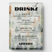 Alcohol Cocktail Drinks Bar EDITABLE Sign Plaque | Zazzle