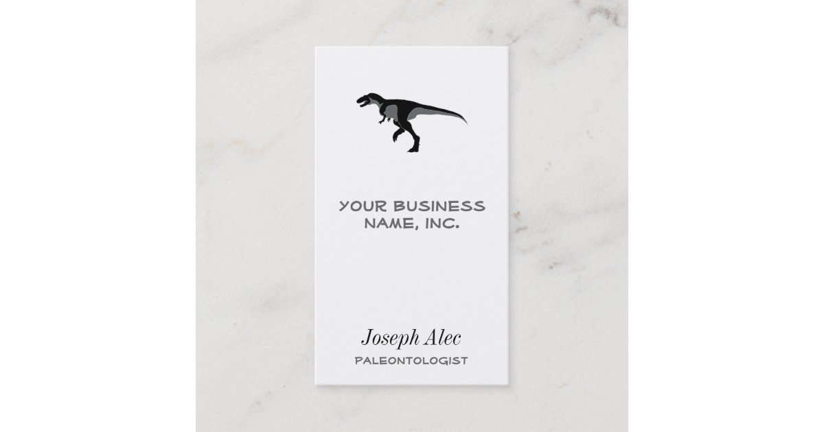 Alectrosaurus Dinosaur Business Card | Zazzle