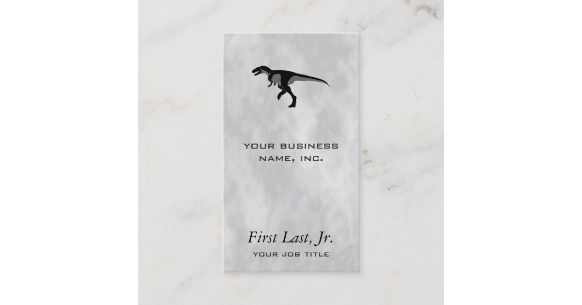 Alectrosaurus Dinosaur Smoke Business Card | Zazzle