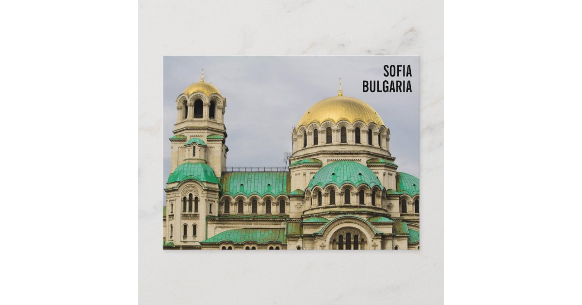 Aleksandr Nevskij cathedral in Sofia, Bulgaria Postcard | Zazzle