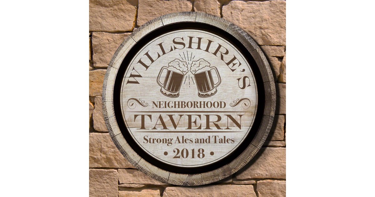 Ales and Tales Neighborhood Tavern Bar Sign | Zazzle