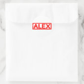 Alex Stamp Classic Round Sticker | Zazzle