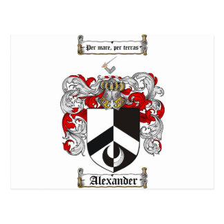 Alexander Coat Of Arms Postcards | Zazzle
