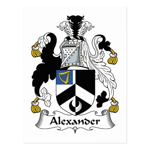 Alexander Family Crest Postcard | Zazzle