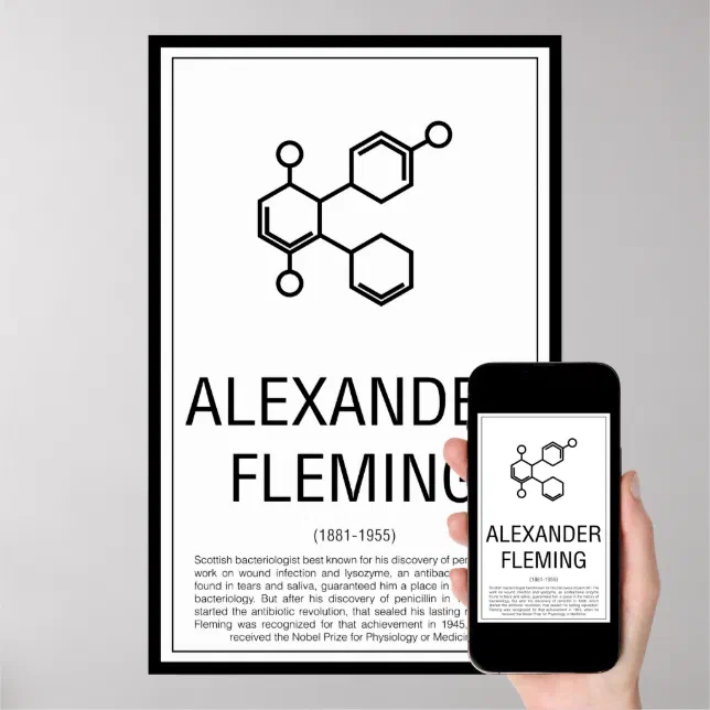 Alexander Fleming Poster | Zazzle