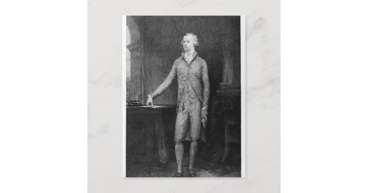 Alexander Hamilton, after the painting of 1792 Postcard | Zazzle