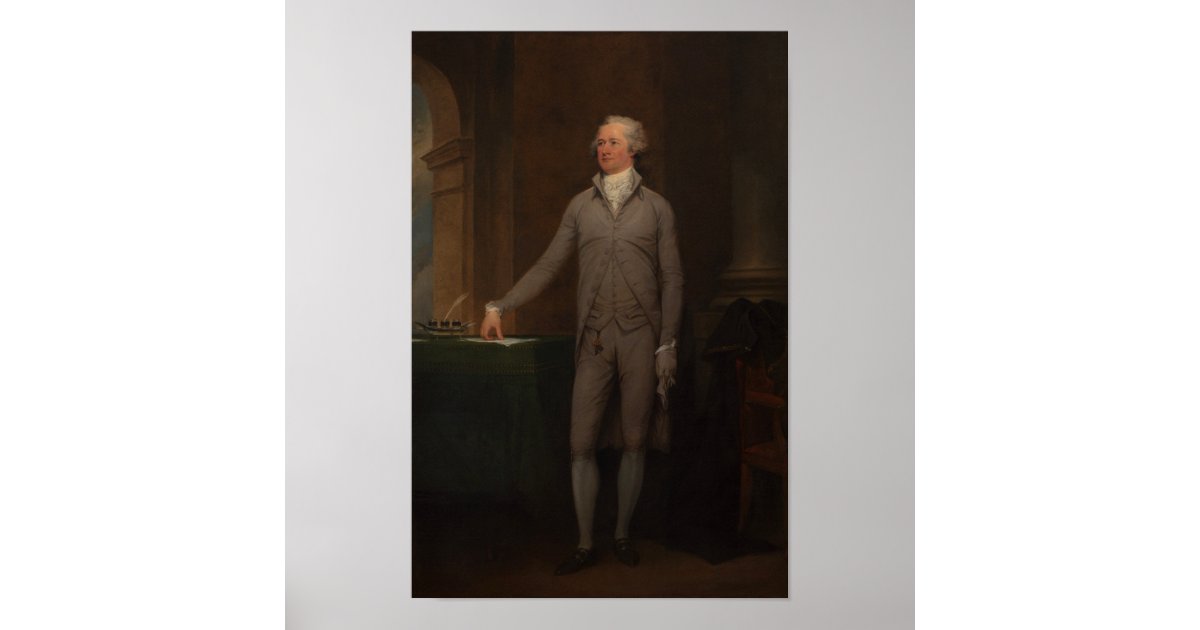 Alexander Hamilton Full-Length Portrait Poster | Zazzle