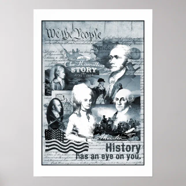 Alexander Hamilton George Washington History Gifts Poster | Zazzle
