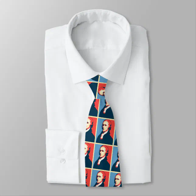 Alexander Hamilton Pop Art Portrait Neck Tie | Zazzle