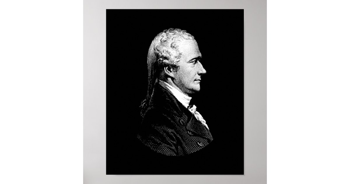 Alexander Hamilton Portrait Poster | Zazzle