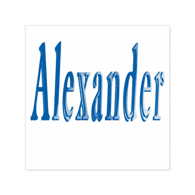 Alexander Name Logo, Self-inking Stamp | Zazzle