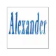 Alexander Name Logo, Self-inking Stamp | Zazzle