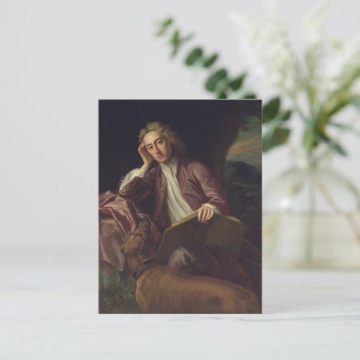Alexander Pope and his dog, Bounce, c.1718 Postcard | Zazzle