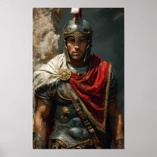 Alexander the Great Portrait Poster with Helmet | Zazzle