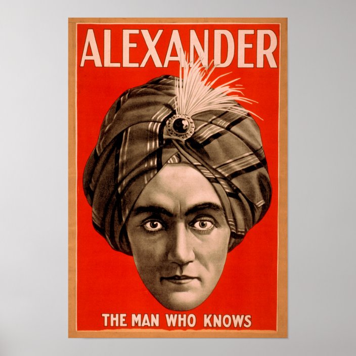 Alexander the Man who Knows Magic Poster | Zazzle.com