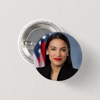 Alexandria Ocasio Cortez AOC Button | Zazzle