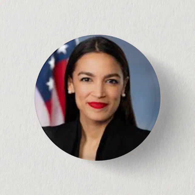 Alexandria Ocasio Cortez AOC Button | Zazzle