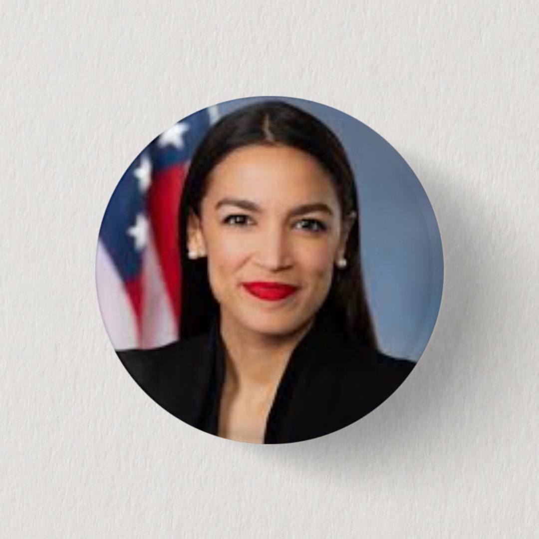 Alexandria Ocasio Cortez AOC Button | Zazzle