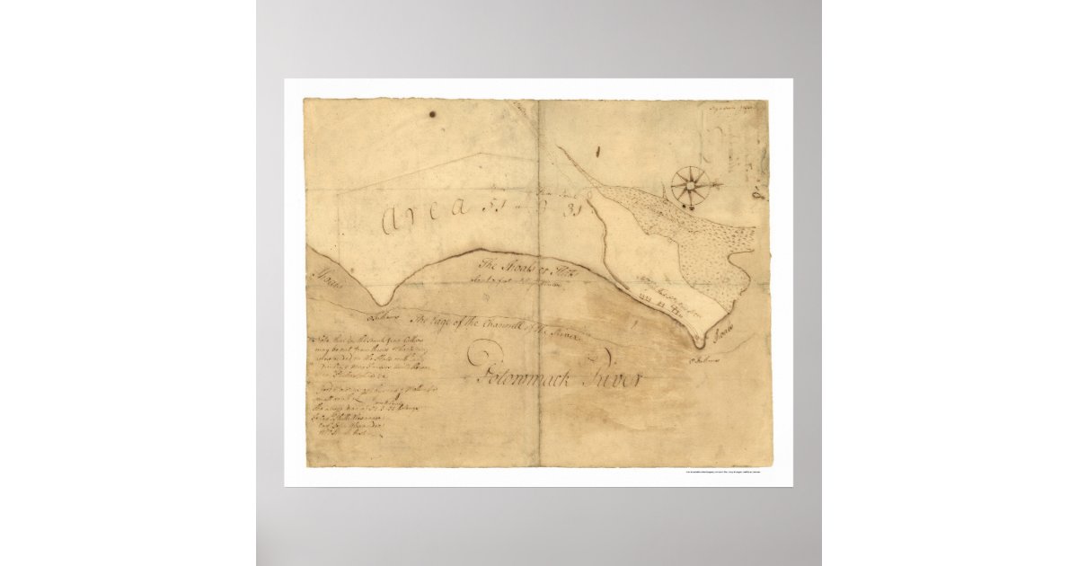 Alexandria VA George Washington Map 1760 Poster | Zazzle