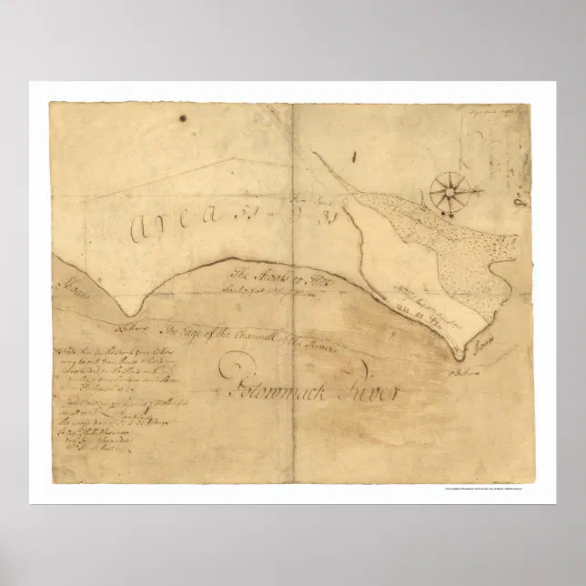 Alexandria VA George Washington Map 1760 Poster | Zazzle