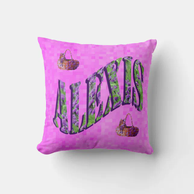 Alexis Name Logo, Throw Pillow | Zazzle