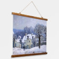 Alfred Sisley - Place Chenil in Marly, Snow Effect Hanging Tapestry ...