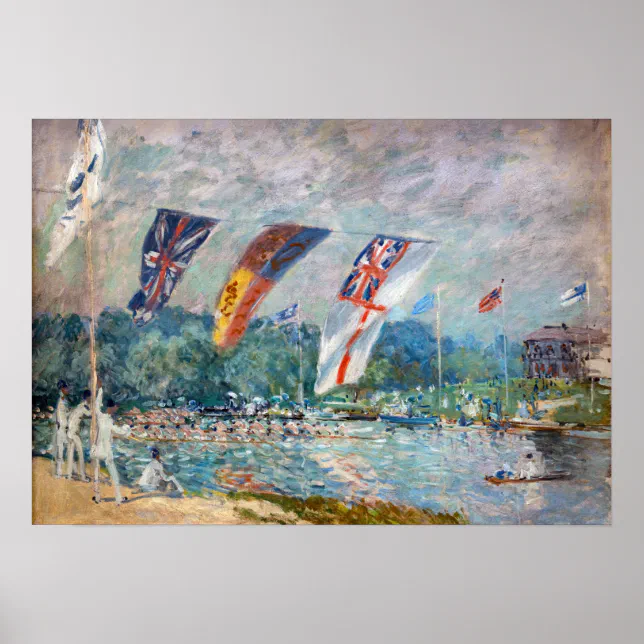 Alfred Sisley - Regatta at Molesey Poster | Zazzle
