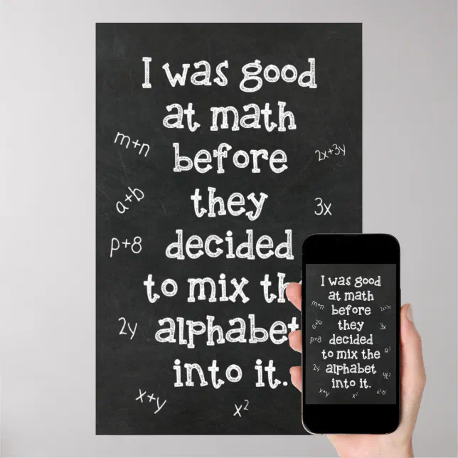 Algebra - Math Posters | Zazzle