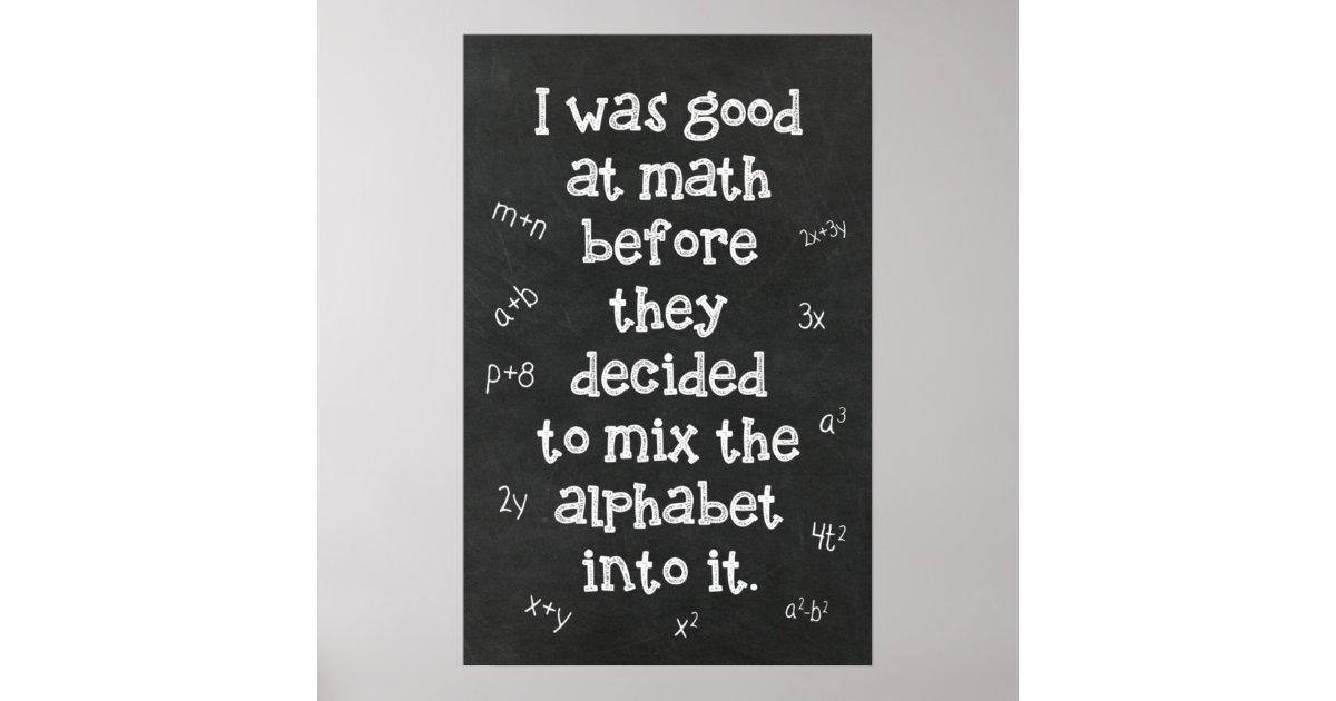 Algebra - Math Posters | Zazzle