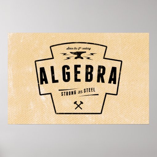 Algebra - Math Posters | Zazzle