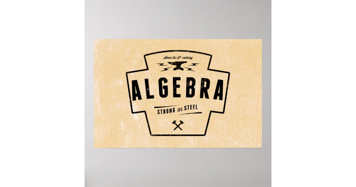 Algebra - Math Posters | Zazzle