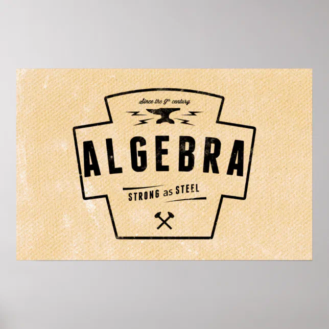 Algebra - Math Posters | Zazzle