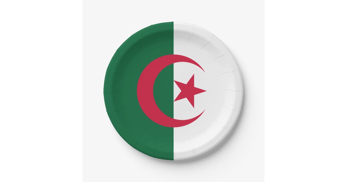 Algeria (Algerian) Flag Paper Plates | Zazzle