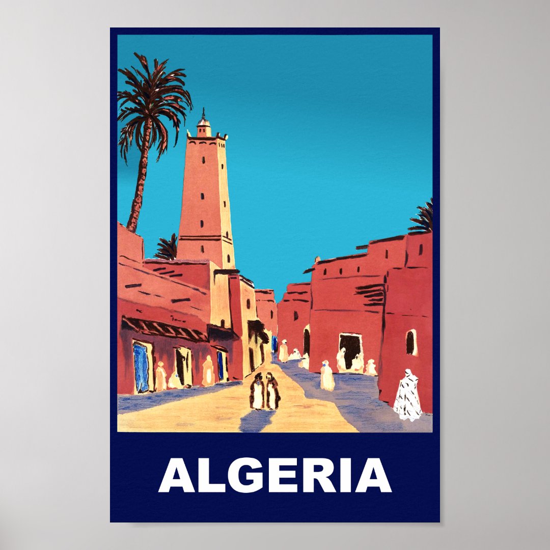 Algeria Travel Poster | Zazzle