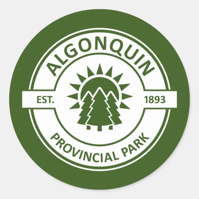 Algonquin Provincial Park Classic Round Sticker | Zazzle