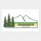 Algonquin Provincial Park Green Stripes Rectangular Sticker | Zazzle