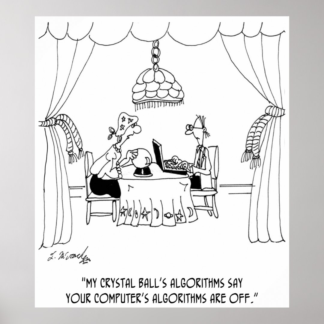 Algorithm Cartoon 7097 Poster | Zazzle