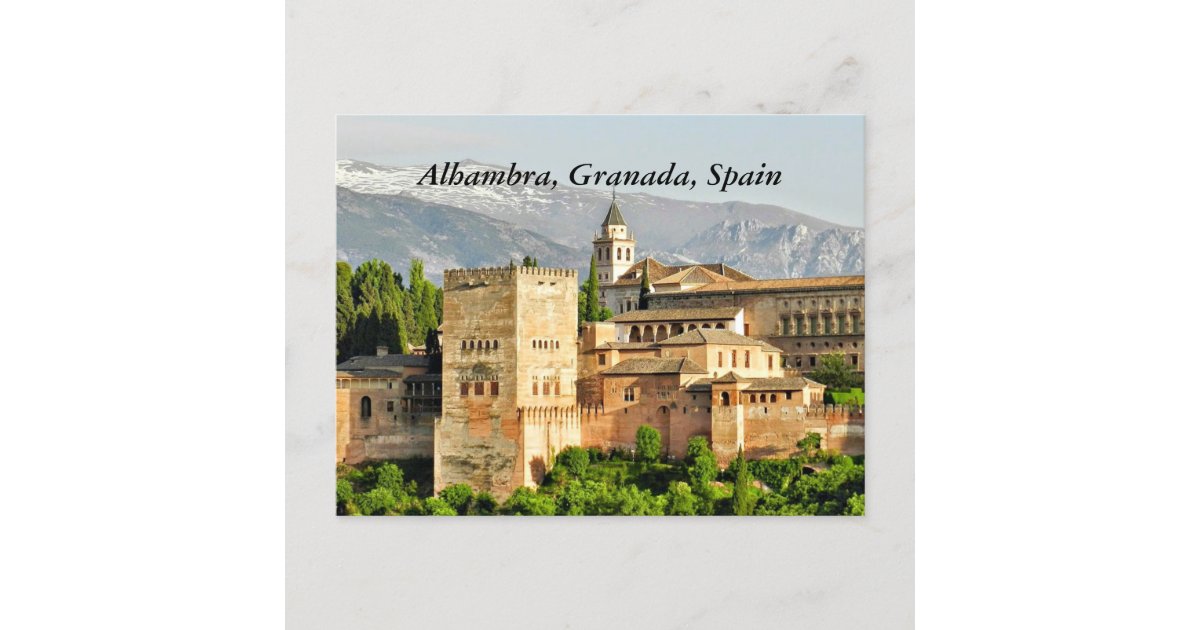 Alhambra, Granada, Andalusia, Spain Postcard | Zazzle