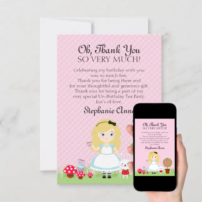 Alice and Her Tea Party Invitation | Zazzle