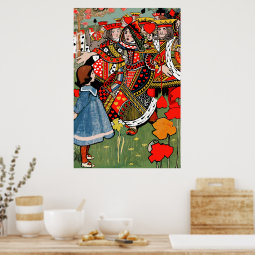 Alice and the Red Queen Poster | Zazzle