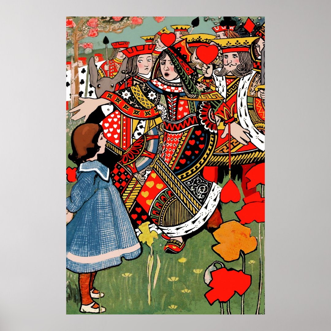 Alice and the Red Queen Poster | Zazzle